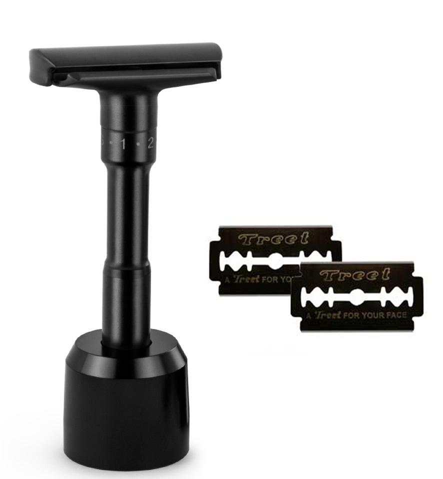 NT Black Adjustable Razor – BLADE SHAVING SHOP AUSTRALIA