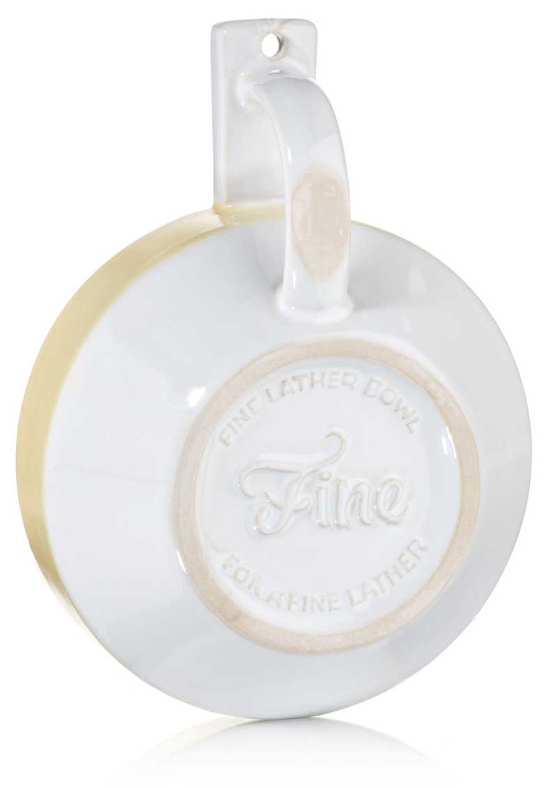 Mr FINE White Stoneware Lathering Bowl – BLADE SHAVING SHOP AUSTRALIA