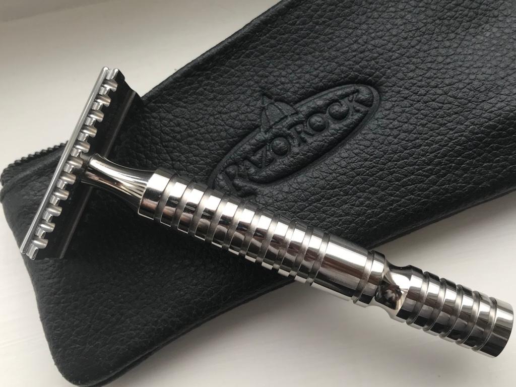 RazoRock Titanium HALO Handle – 100 mm – BLADE SHAVING SHOP AUSTRALIA