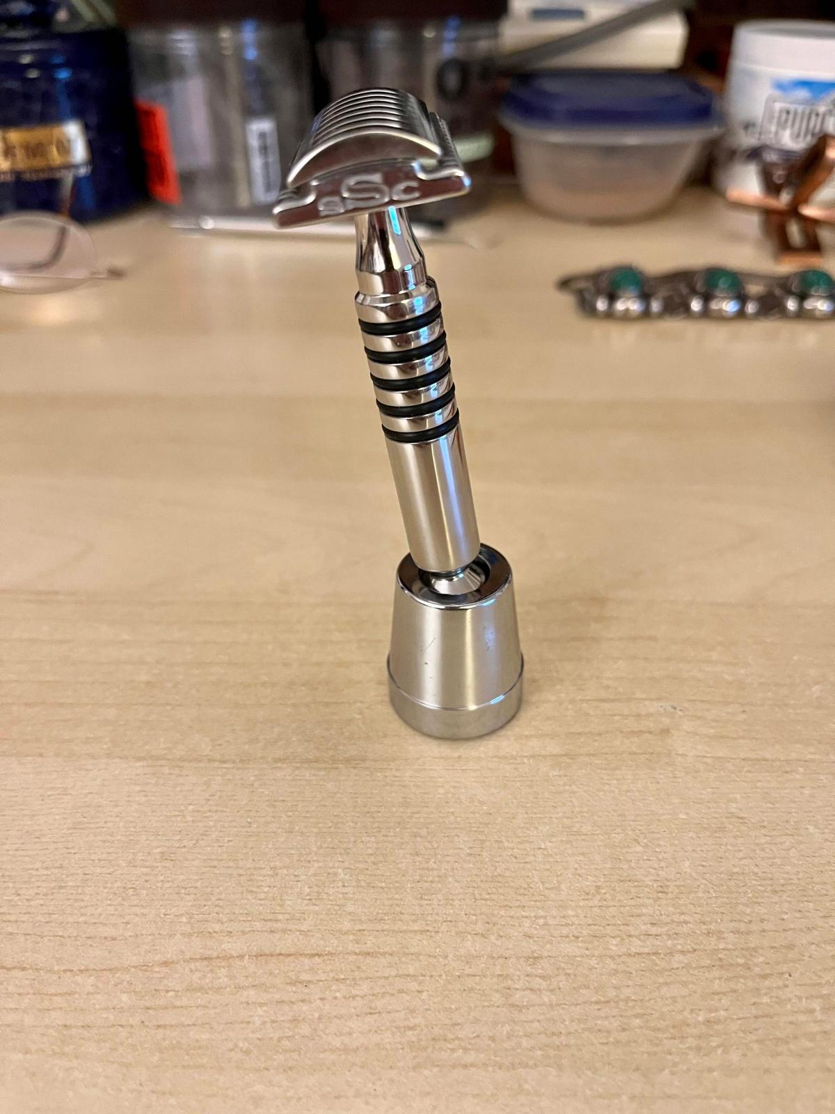 RazoRock HALOED UFO Safety Razor Handle – BLADE SHAVING SHOP AUSTRALIA