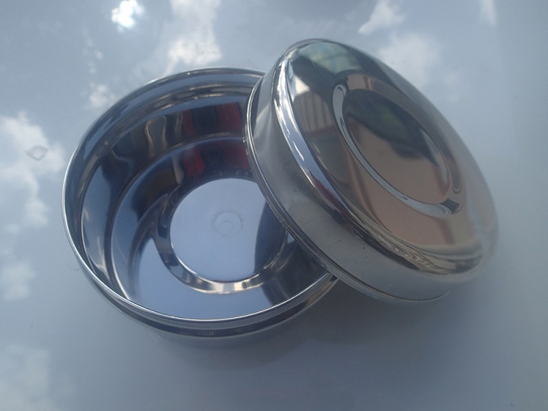 Shaving Soap Container – Stainless Steel with Lid – 9cm – BLADE SHAVING ...