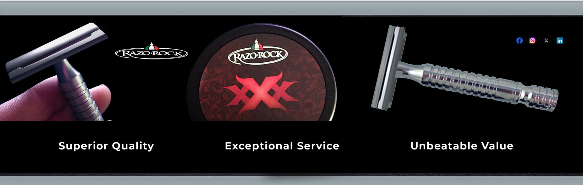 RAZOROCK-BABY-SMOOTH-Ti-RAZOR – BLADE SHAVING SHOP AUSTRALIA
