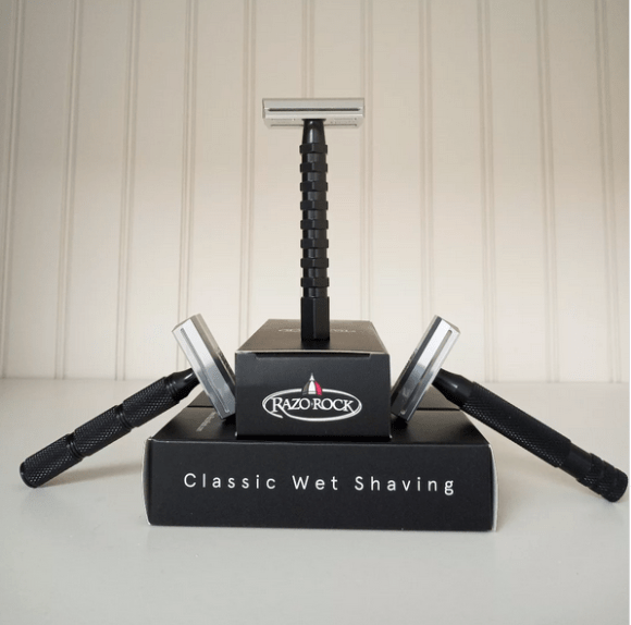 RazoRock Cyber Double Edge Aluminum Safety Razor – MEDIUM – BLADE ...