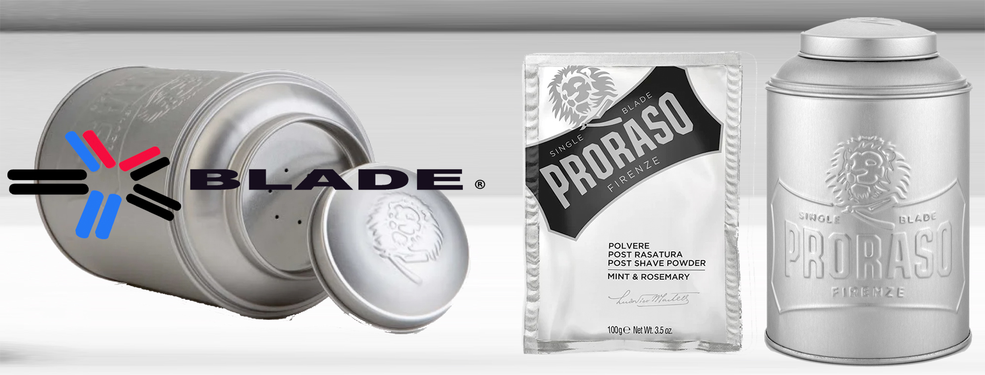 PRORASO-Post-Shave-Powder-Dispensor – BLADE SHAVING SHOP AUSTRALIA